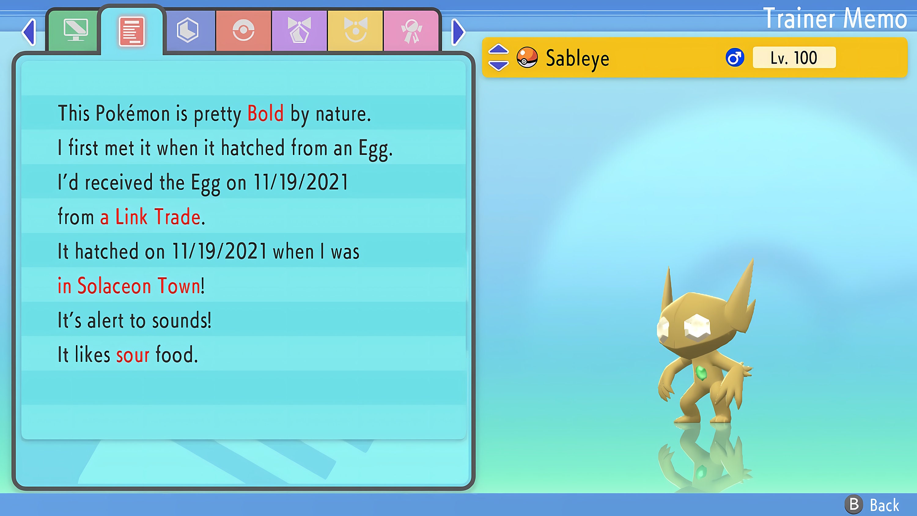 Sableye Back