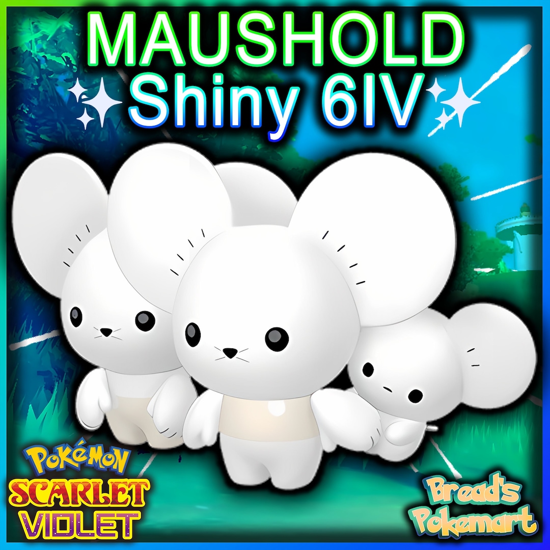 Pokemon Scarlet and Violet MAUSHOLD Shiny 6IV / Competitive - Etsy