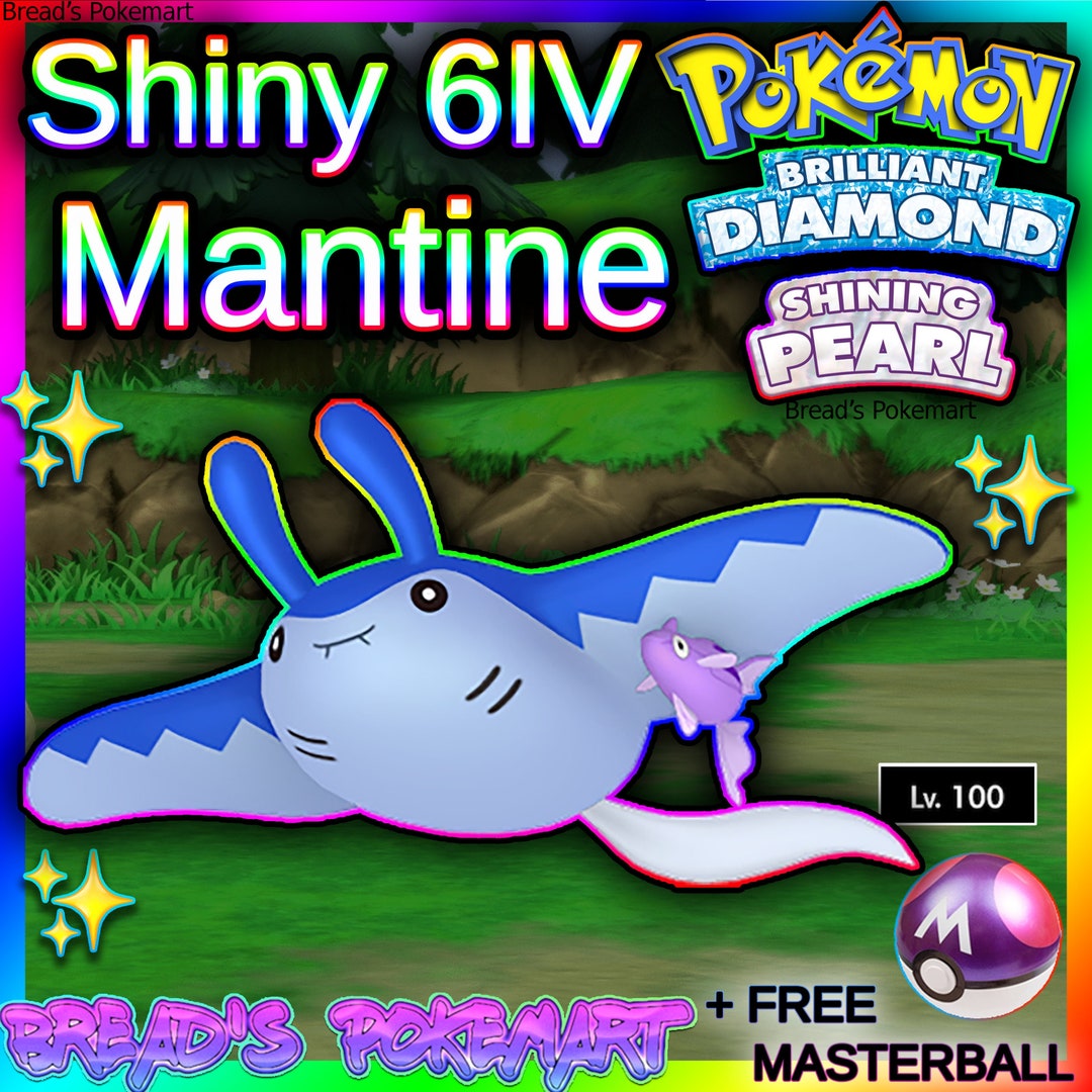 Shiny MANTINE 6IV / Pokemon Brilliant Diamond und Shining Pearl / lv100 ...