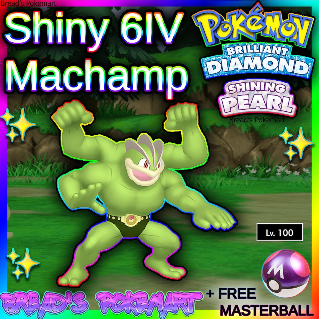 Shiny MACHAMP 6IV / Pokemon Brilliant Diamond and Shining - Etsy