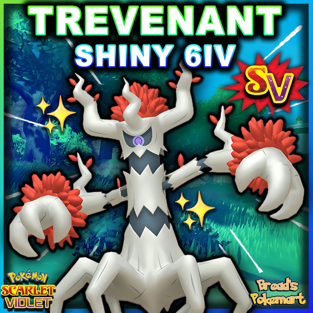 TREVENANT Shiny 6IV / Pokemon Scarlet and Violet / Lv100 EV - Etsy