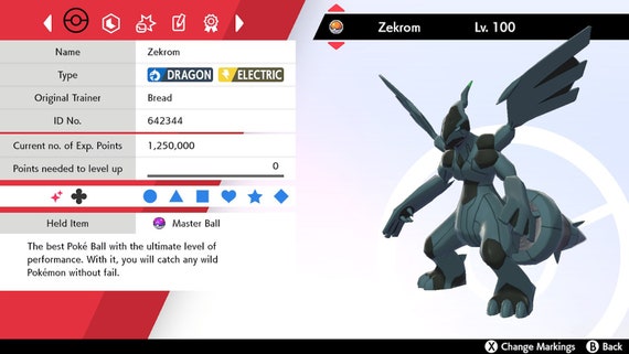 Legendary Pokemon Zekrom