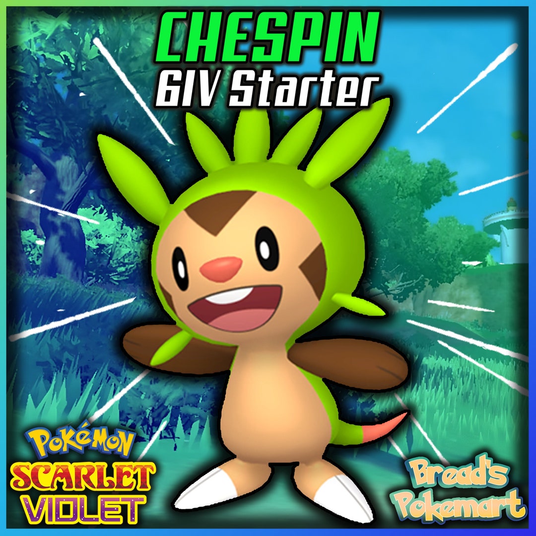 Chespin 6IV // Pokemon Scarlet & Violet // Ready to Raise for - Etsy