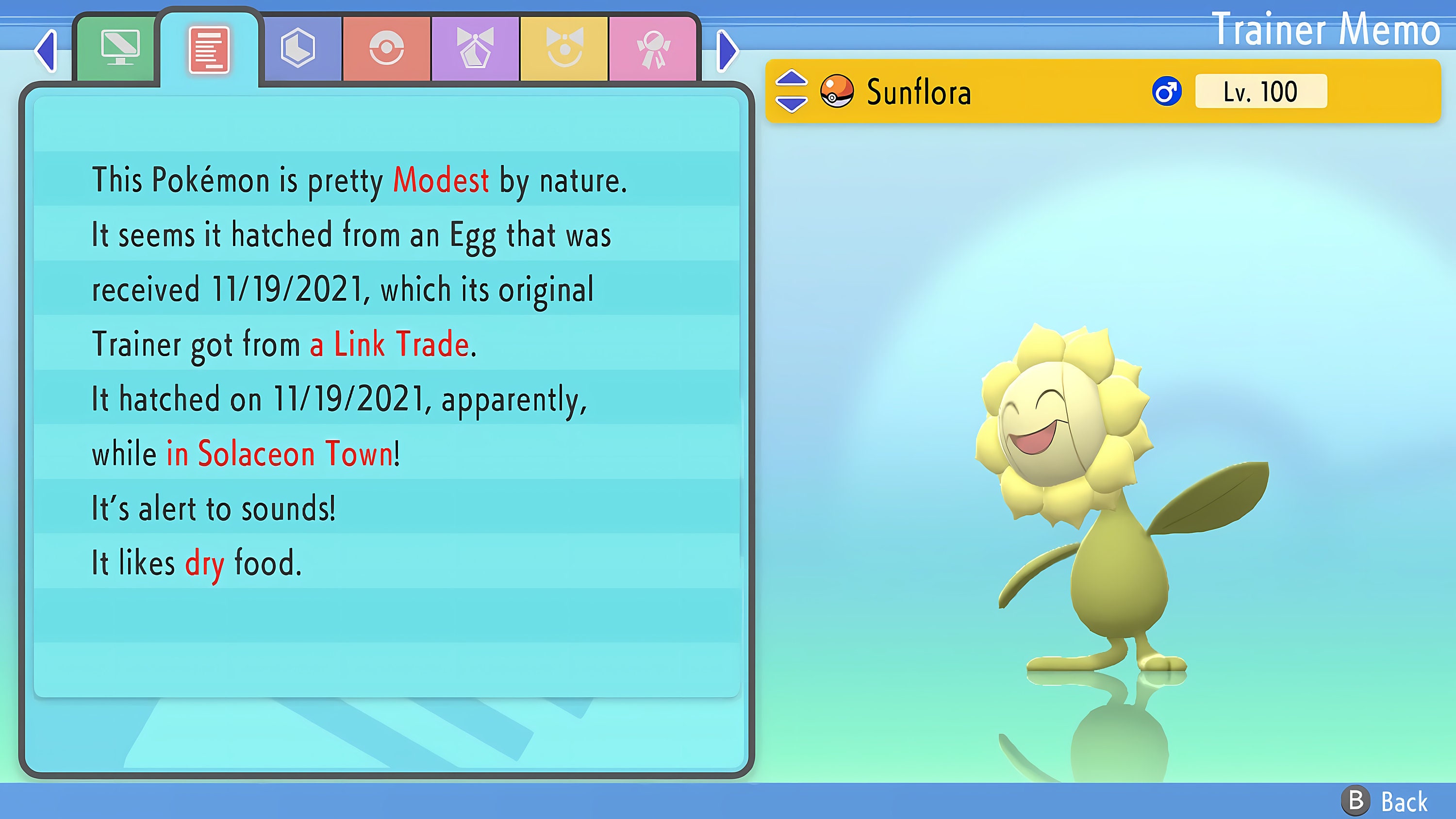 Shiny Sunflora