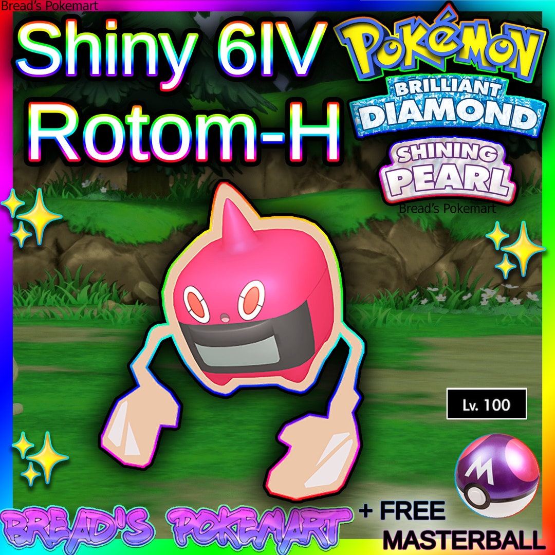 Shiny ROTOM Heat 6IV / Pokemon Brilliant Diamond and Shining - Etsy