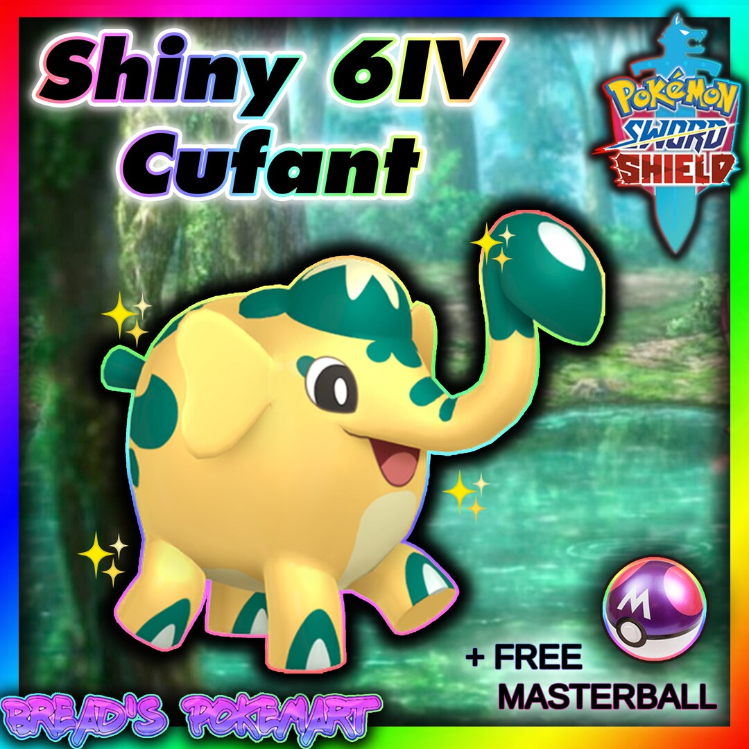Pokemon Sword and Shield // CUFANT Ultra SHINY 6IV Pokemon // - Etsy