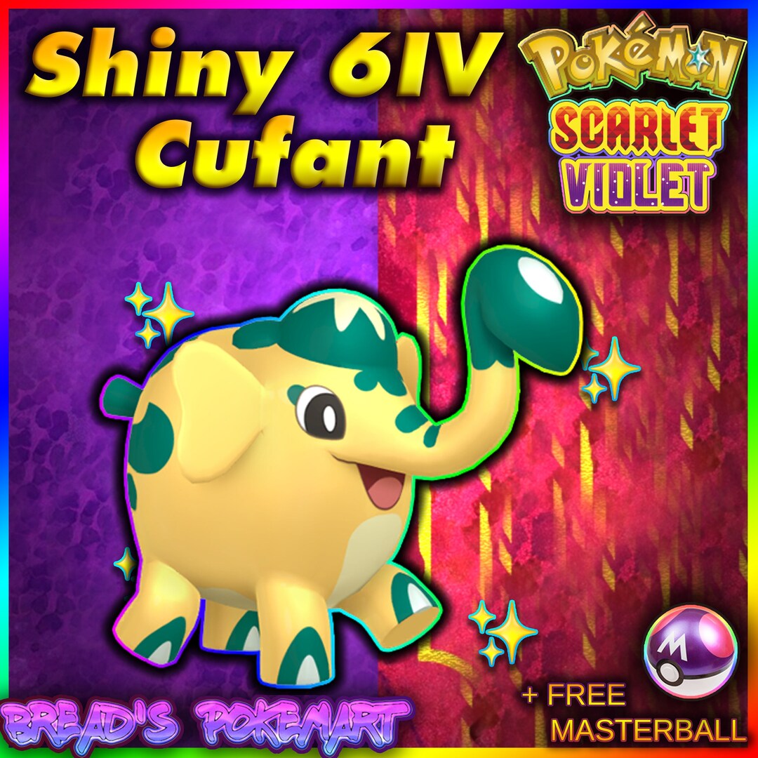 Cufant Shiny 6IV // Pokemon Scarlet & Violet // Ready to Raise - Etsy