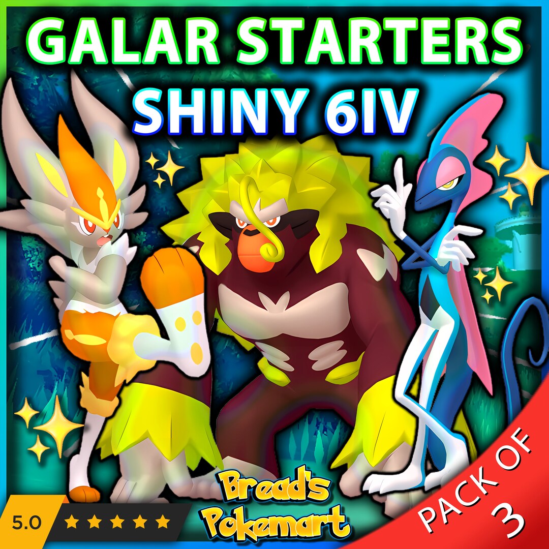 Cinderace Rillaboom Inteleon Shiny 6IV Pokemon Scarlet and Violet ...