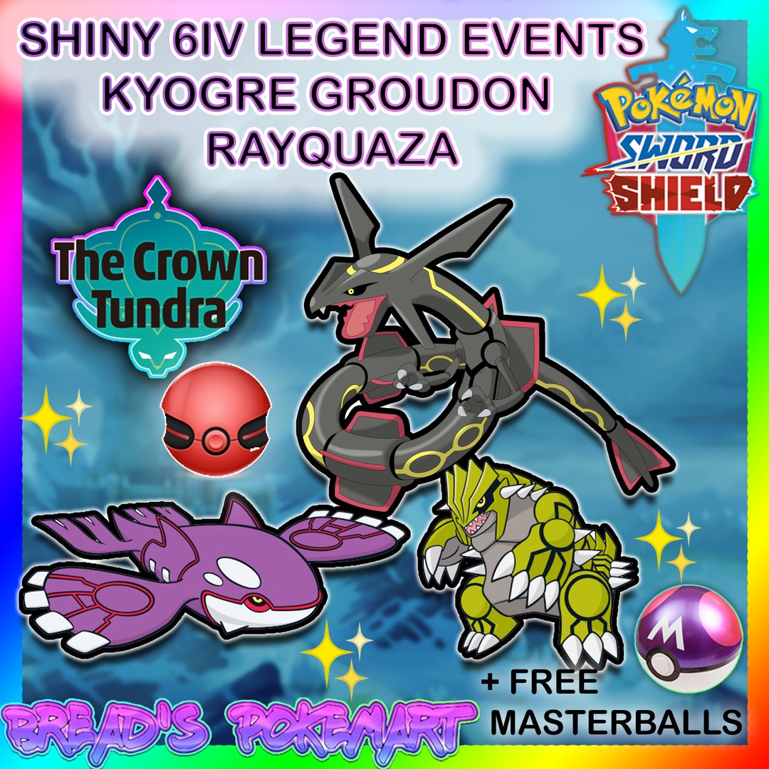 Pokemon Sword and Shield // 6IV SHINY Kyogre Groudon - Etsy Australia