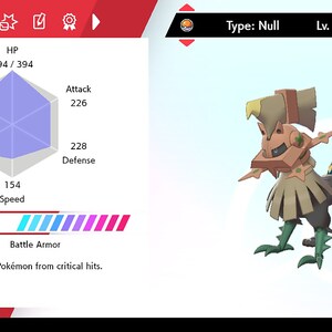 Pokemon Sword and Shield // Ultra Shiny TYPE: NULL 6IV // - Etsy