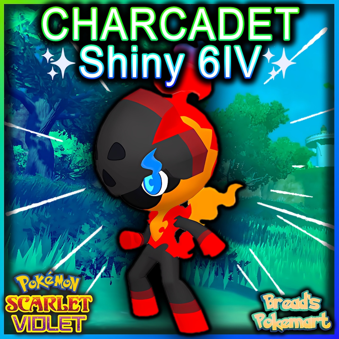 CHARCADET Shiny 6IV / Pokemon Scarlet and Violet / Lv1 Ready - Etsy