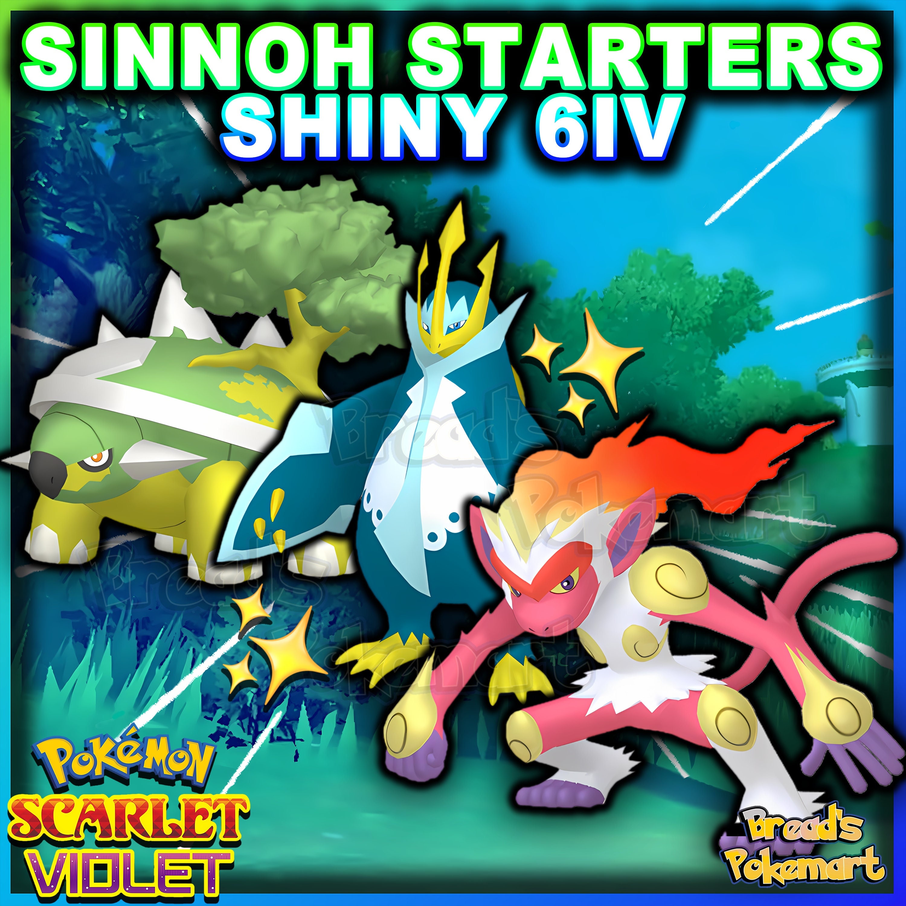 Mega Sinnoh Starters