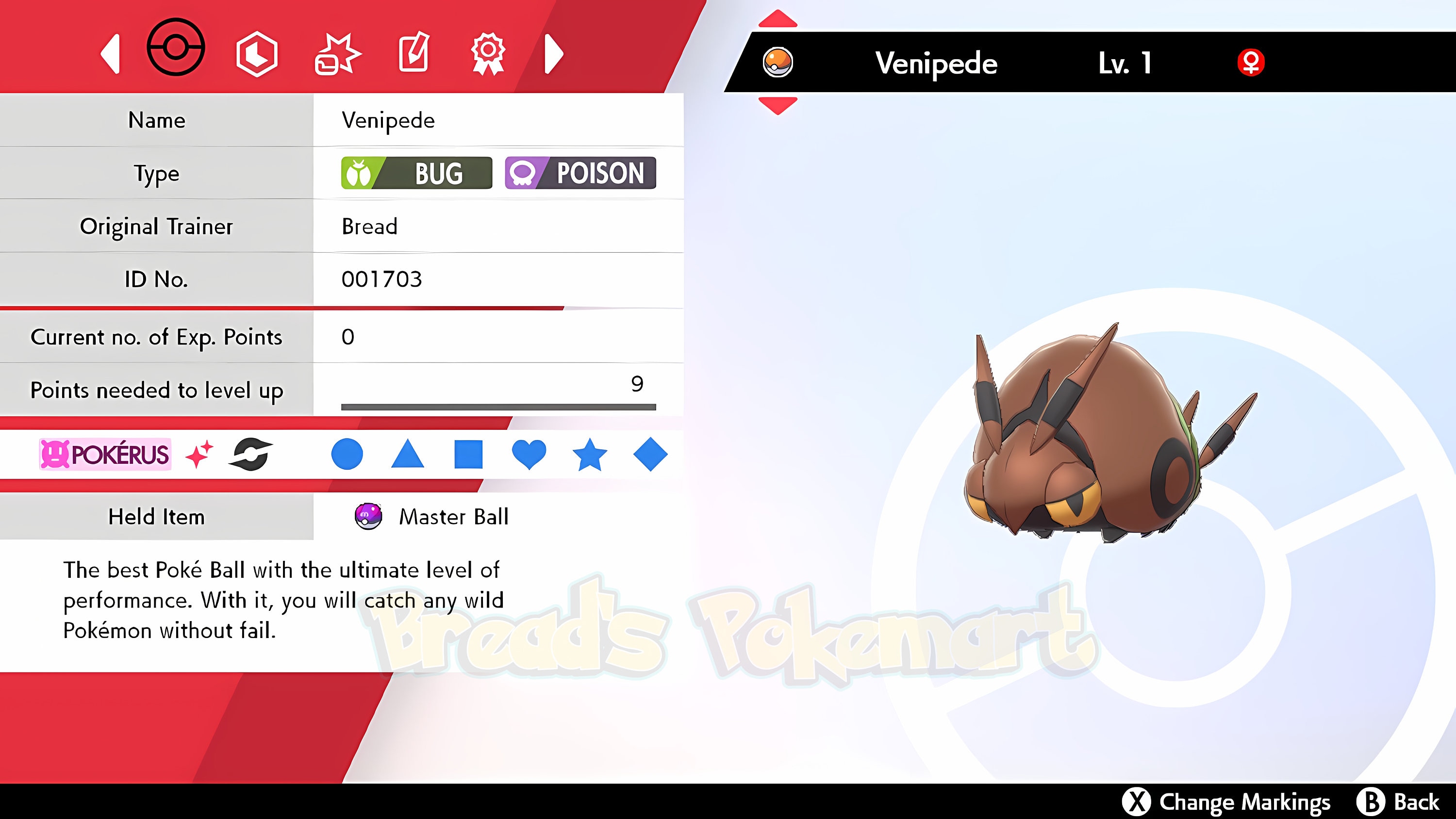 Shiny Venipede