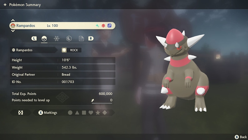 Shiny Rampardos alpha best Stats // Pokemon Legends: - Etsy