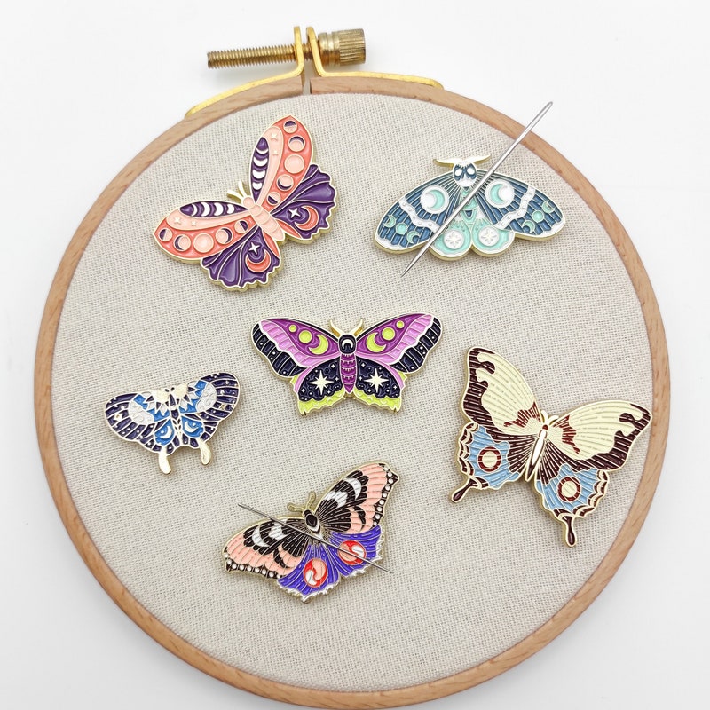 Moths Needle Minder - Etsy UK
