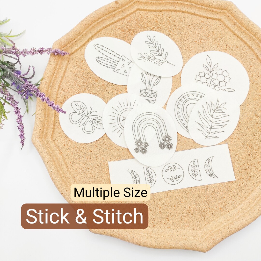 BOHO Life Stick & Stitch Hand Embroidery Patterns, Multiple Sizes of ...