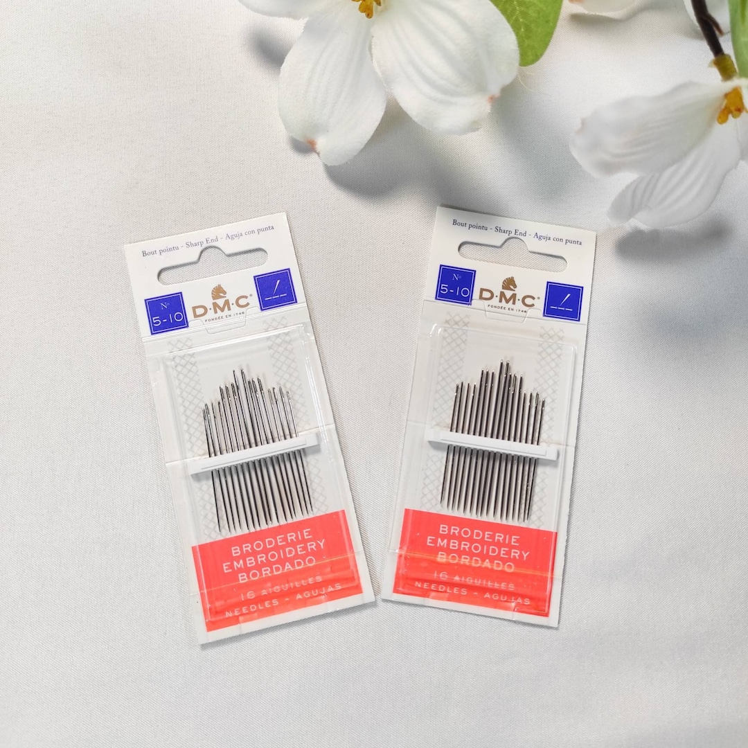 DMC Embroidery Needles 5-10, Hand Embroidery Needles - Etsy