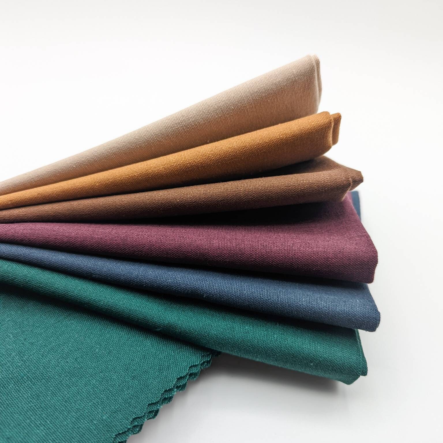 Cotton Linen Blend Fabric: Solid Color Embroidery, Craft & Painting ...