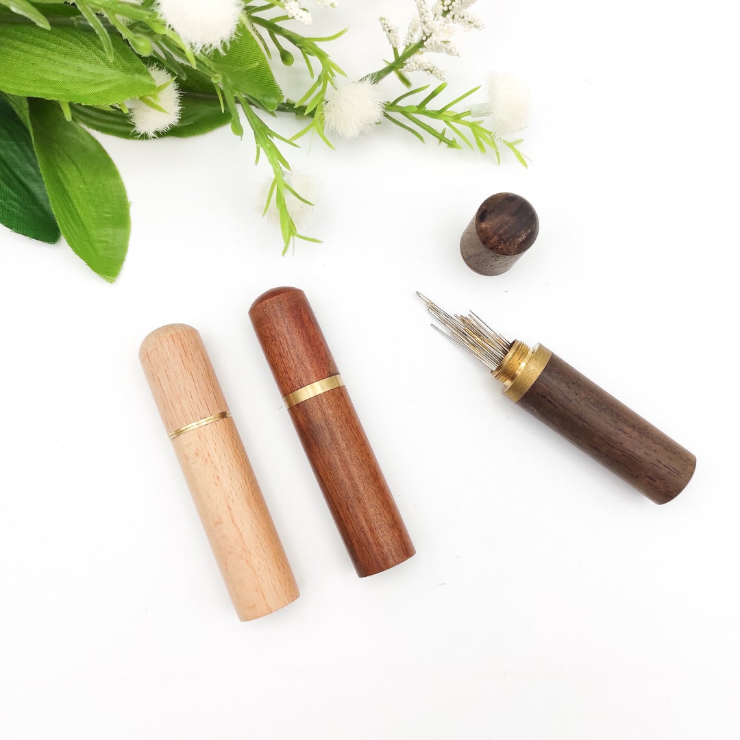 Wooden Needle Box, Needle Holder, Needle Case, Embroidery/ Sewing /hand ...