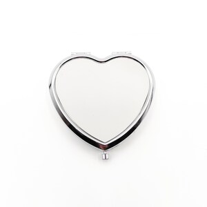 Heart Embroidery Pocket Mirror Kit, Blank Compact Mirror for Stitch ...