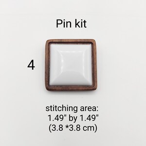 Wood Embroidery Pin Kit, Refrigerator Magnet Kit for Hand Embroidery ...