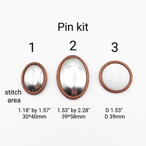 Wood Embroidery Pin Kit, Refrigerator Magnet Kit for Hand Embroidery ...