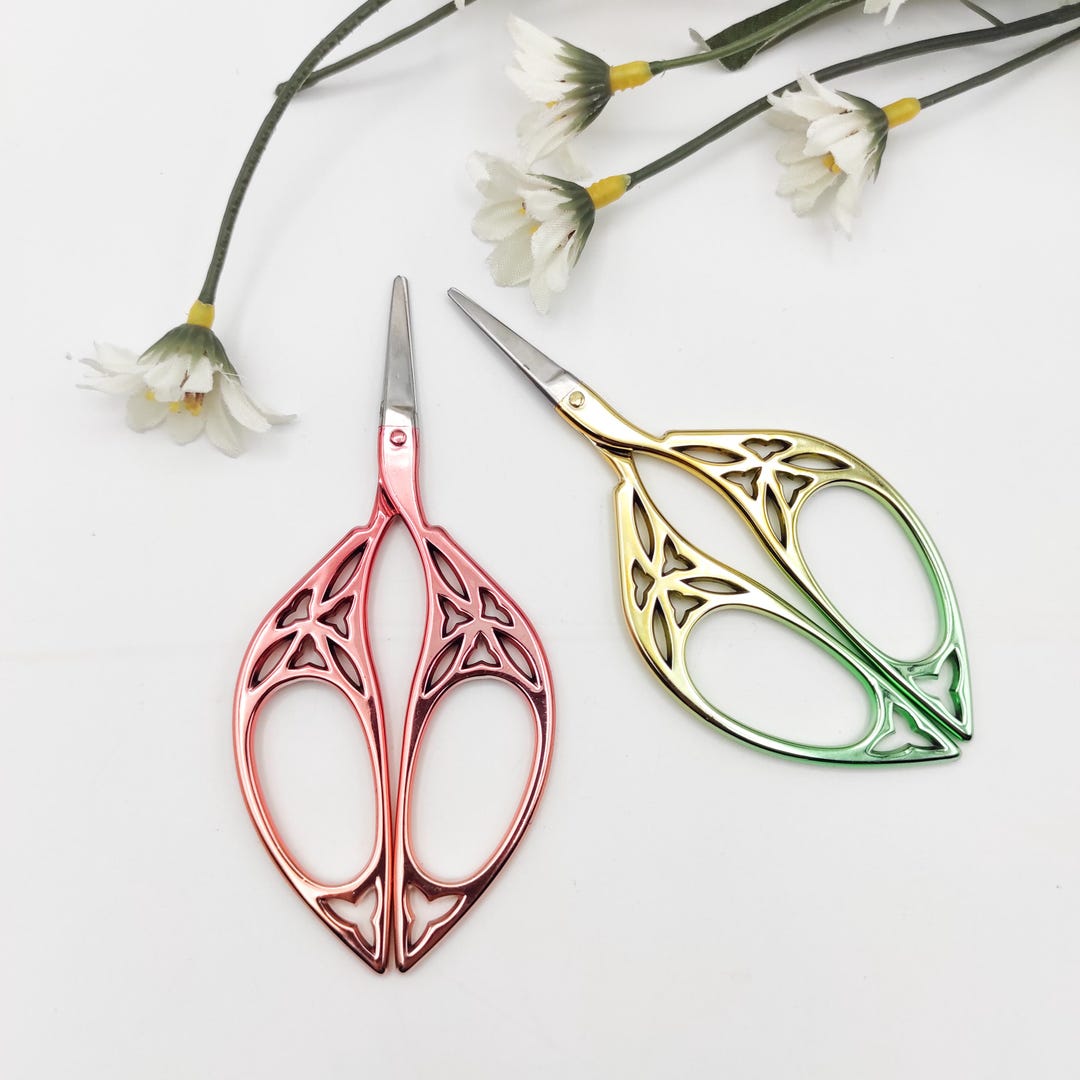 Leaf Style Embroidery Scissor, Small Sharp Scissor Unique Gift for ...