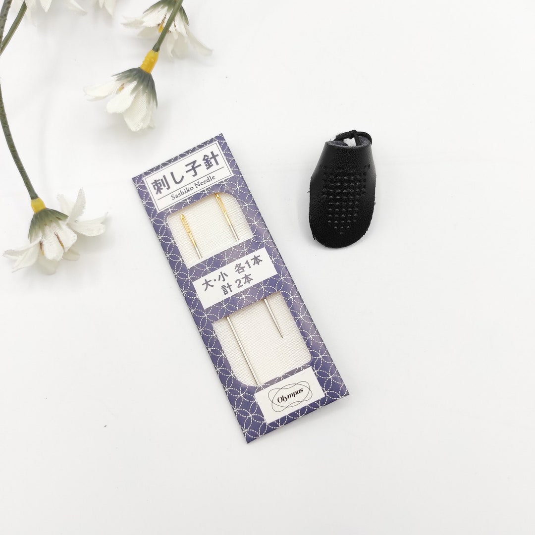 Sashiko Needles, Sashiko Leather Thimble, Olympus 2-piece Long & Short Sashiko Needle Pack - Etsy