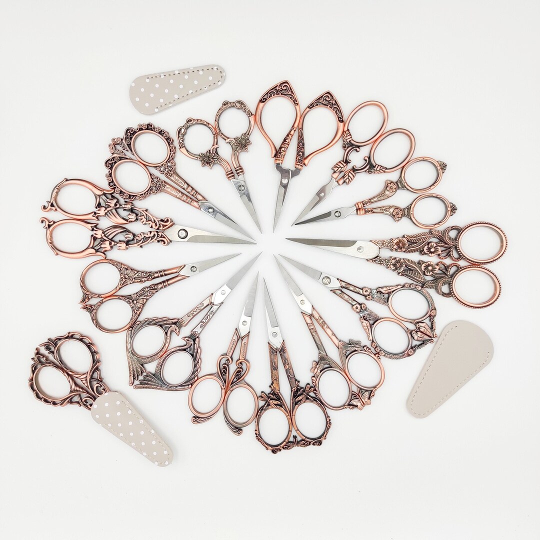 Unique Small Sharp Embroidery Scissor With Sheath for Quilting Scissors ...