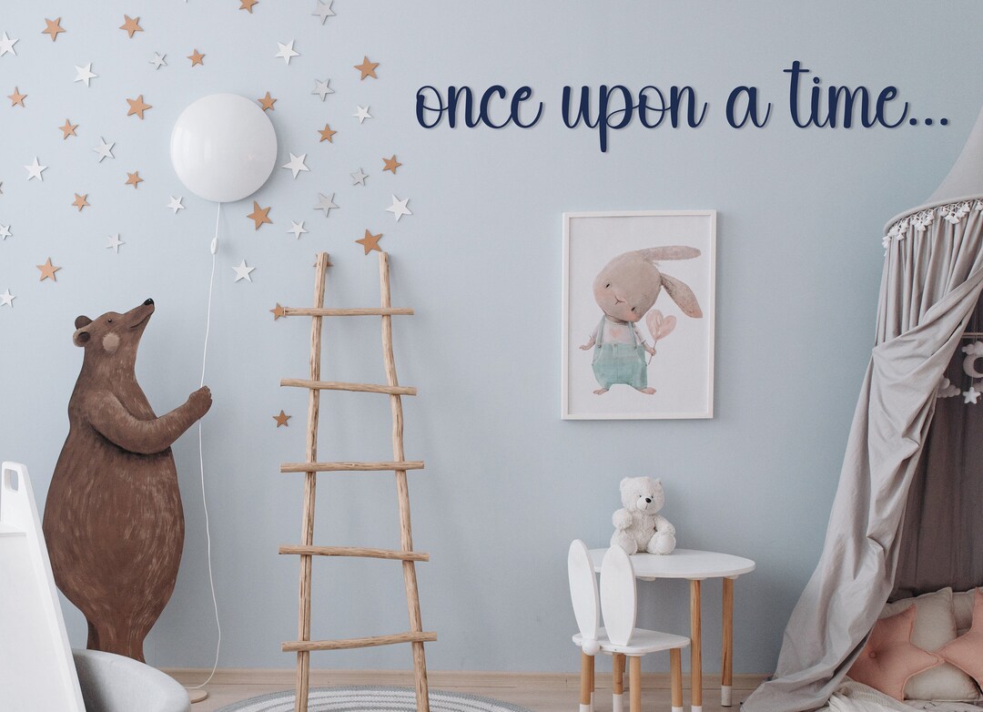 Once Upon a Time Custom Nursery Sign, Custom Wooden Nursery Name Sign ...