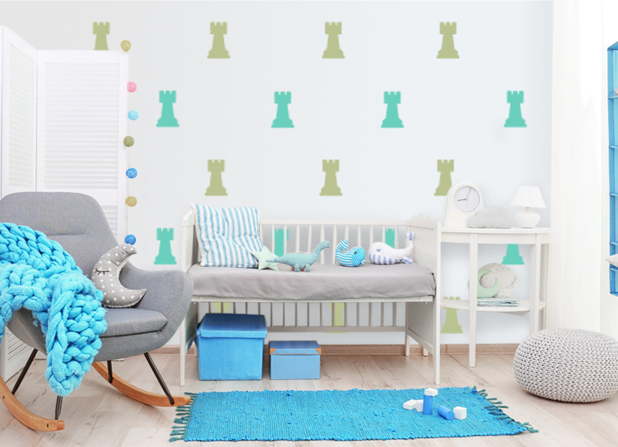 Chess Wall Decals Rook Decal Set Game Wall Decal Home Wall - Etsy