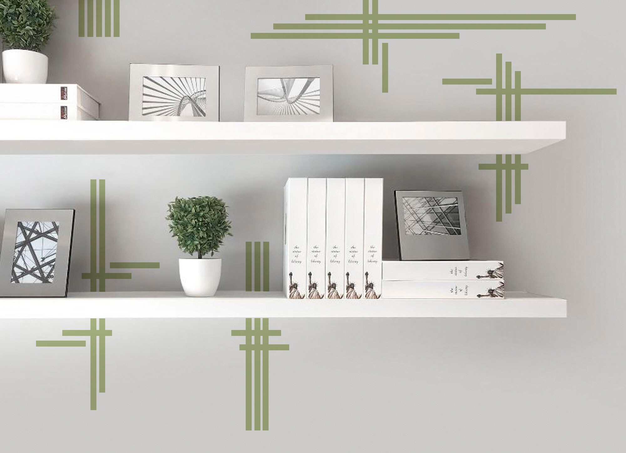 Lines Wall Decals Sleek Line Decal Set Kids Room Long - Etsy