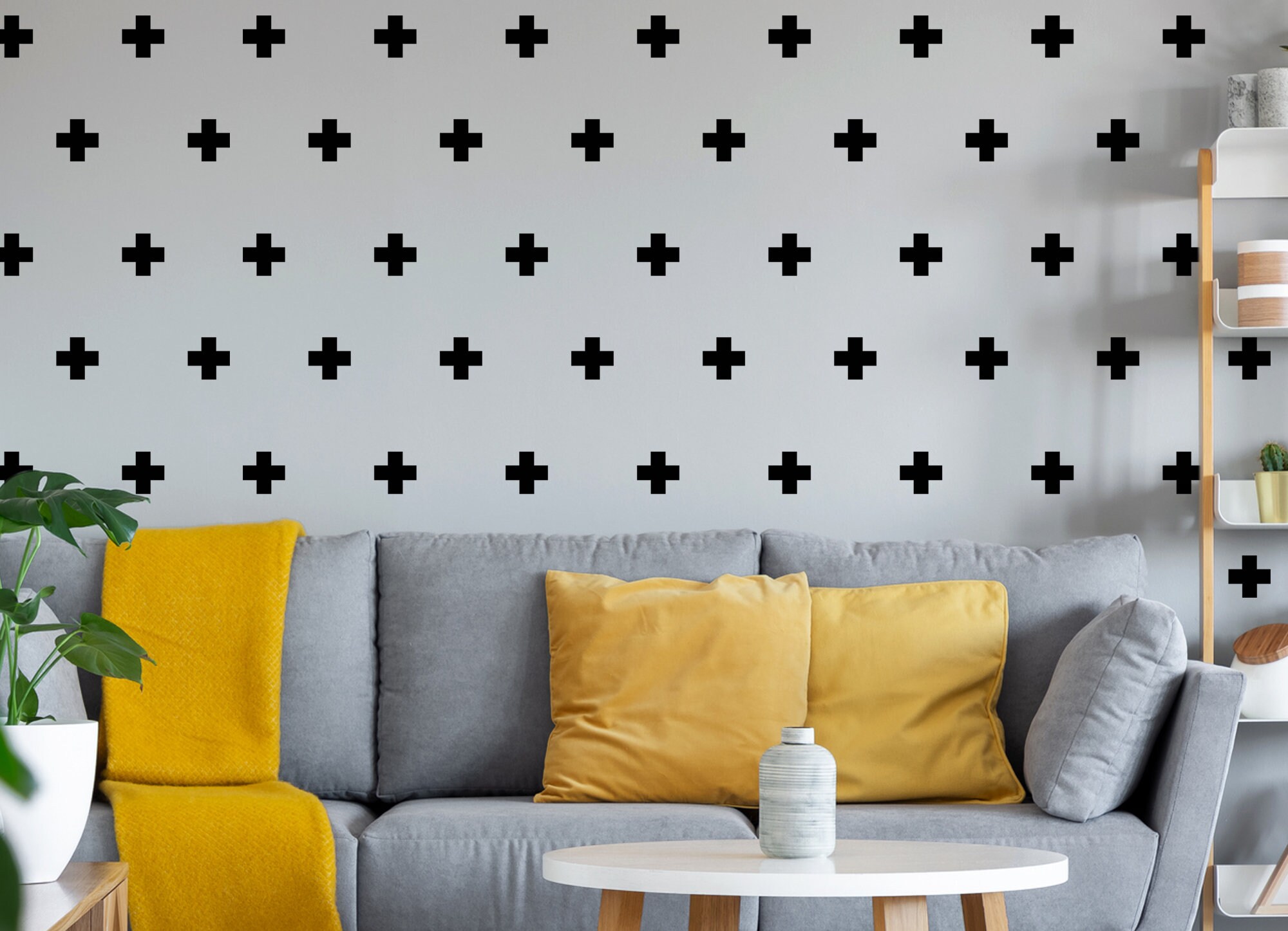 Plus Sign Wall Decals, Kids Room Decal, Peel & Stick Decals, Swiss ...