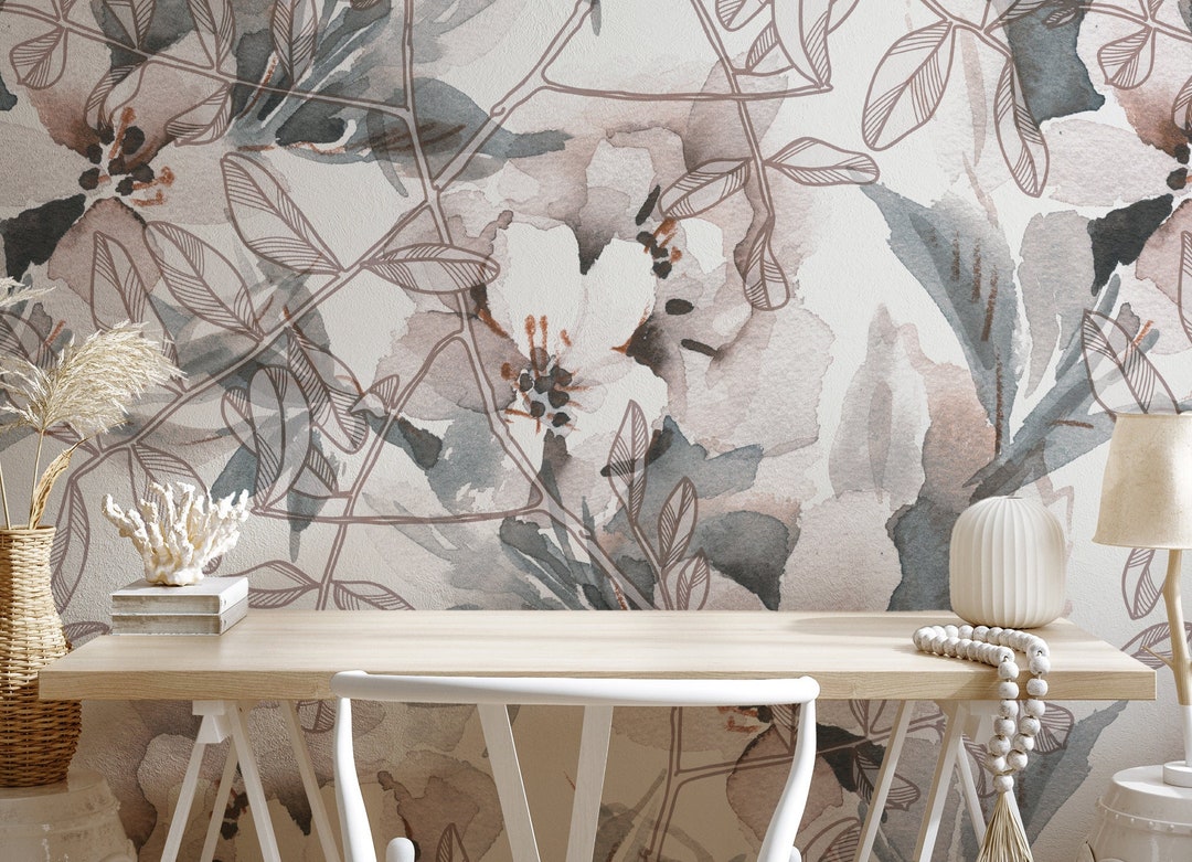 Apple Tree Mural, Wallpaper Peel and Stick, Traditional or Prepasted ...