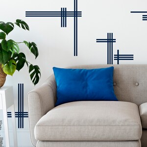 Lines Wall Decals - Sleek Line Decal Set, Kids Room, Long Lines, Living ...