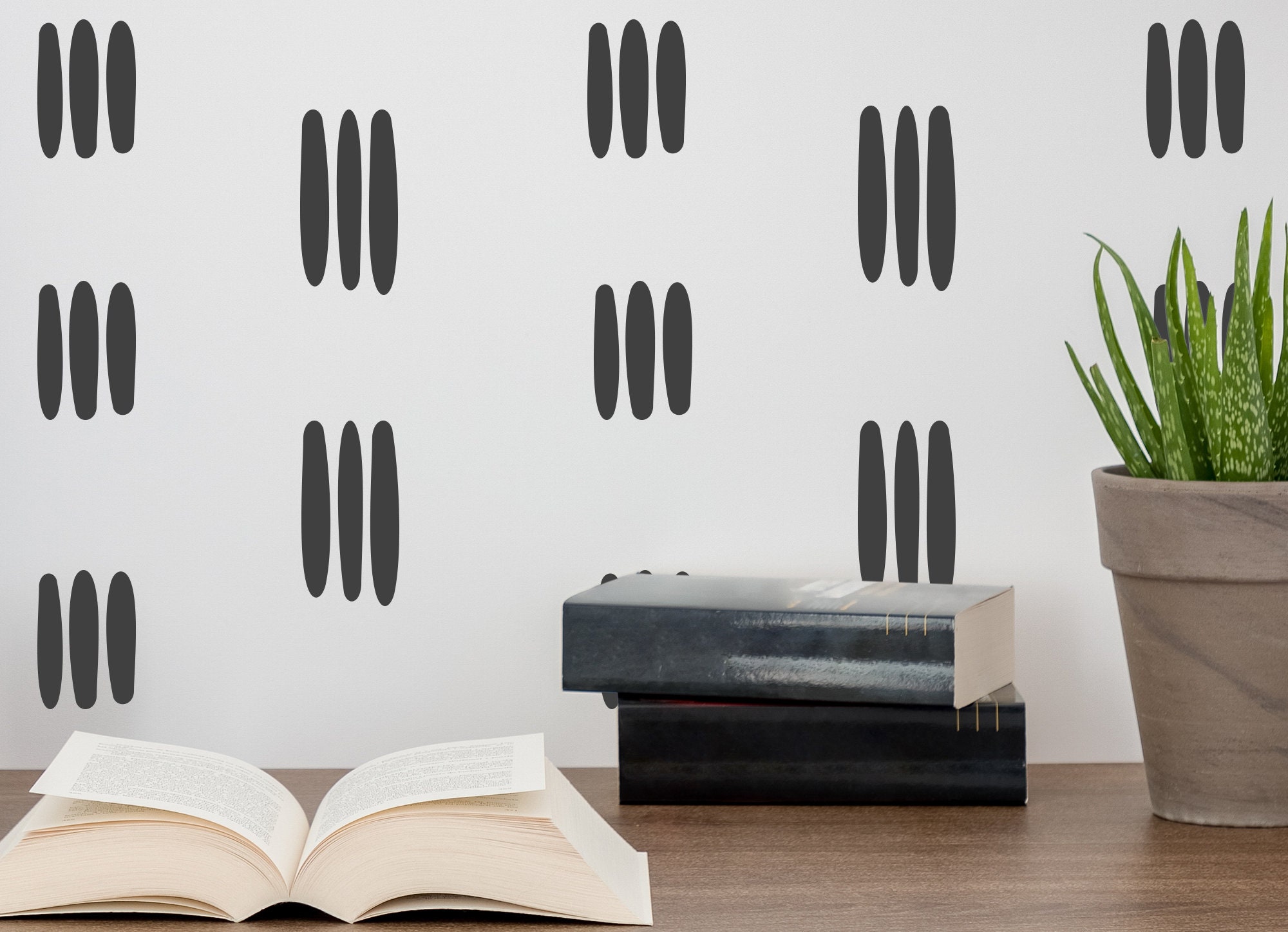 Line Wall Decals Trio Line Wall Decals Line Decals Living - Etsy