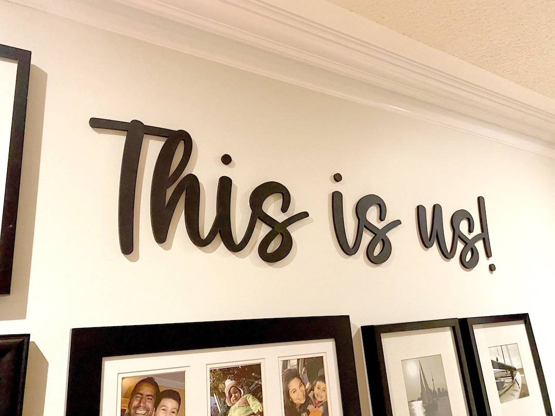 This is Us Family Wall Sign Custom Color Letter Sign for Family Room ...