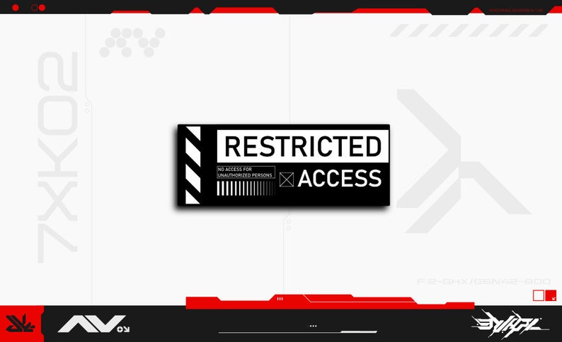 Restricted Access No Entry Warning Decal Sticker - Etsy
