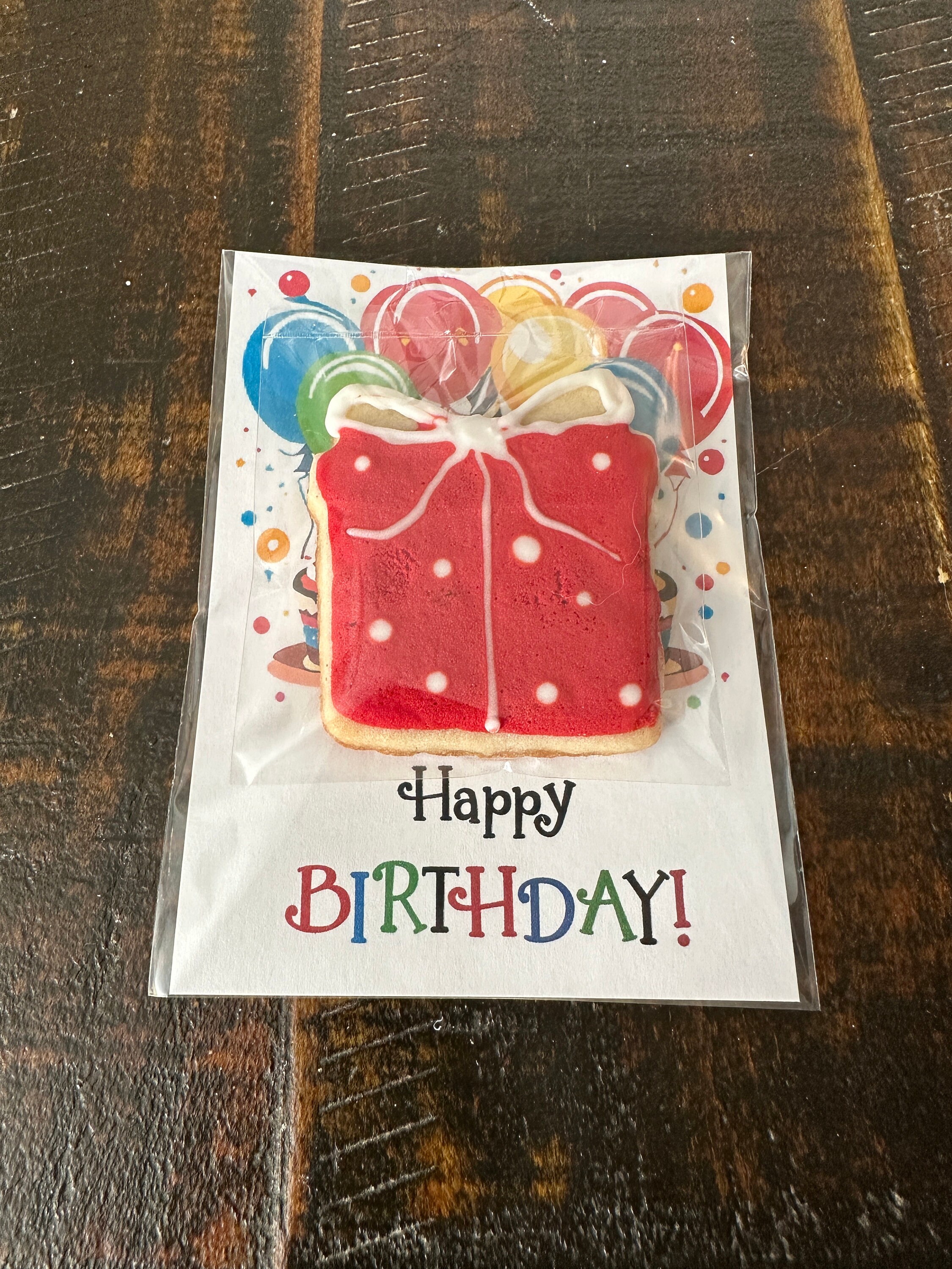 Printable Happy Birthday Cookie Card, 3.5" X 5" Inches - Etsy