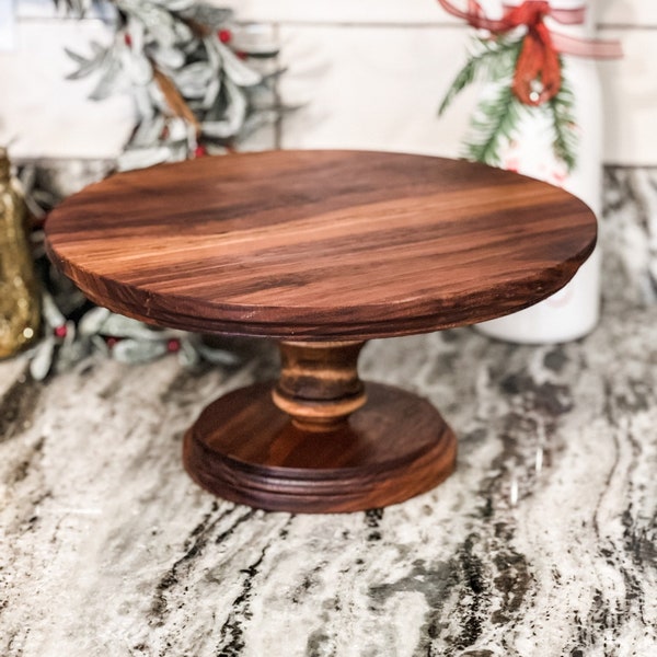 Wood Cake Stand - Etsy