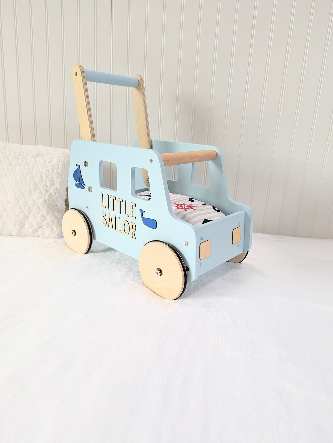 Push Walker, Baby Walker, Blue Truck, Stroller for Boys, Push Wagon ...