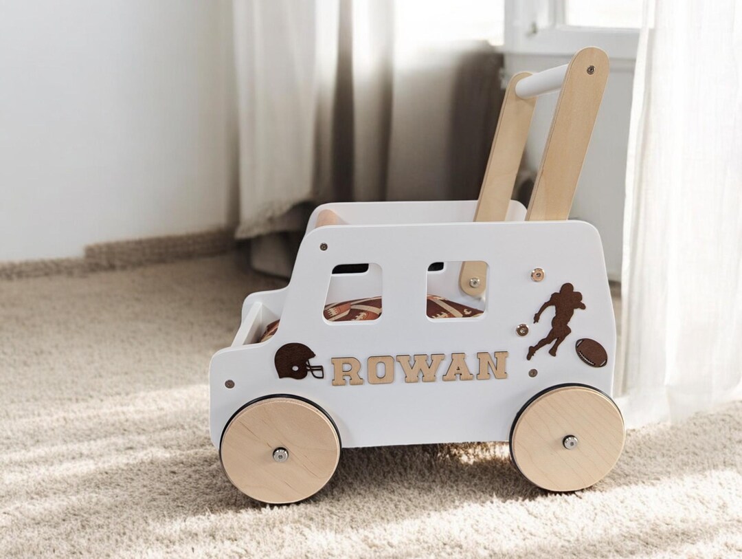 Push Truck, Baby Walker, Wooden Car, Wagon, Football, 1st Birthday ...