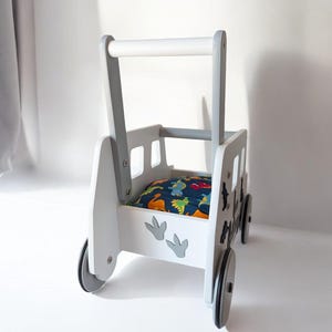 Push Truck, Dinosaurs, Wooden Car, Wagon, Stroller for Boys, Push Cart ...