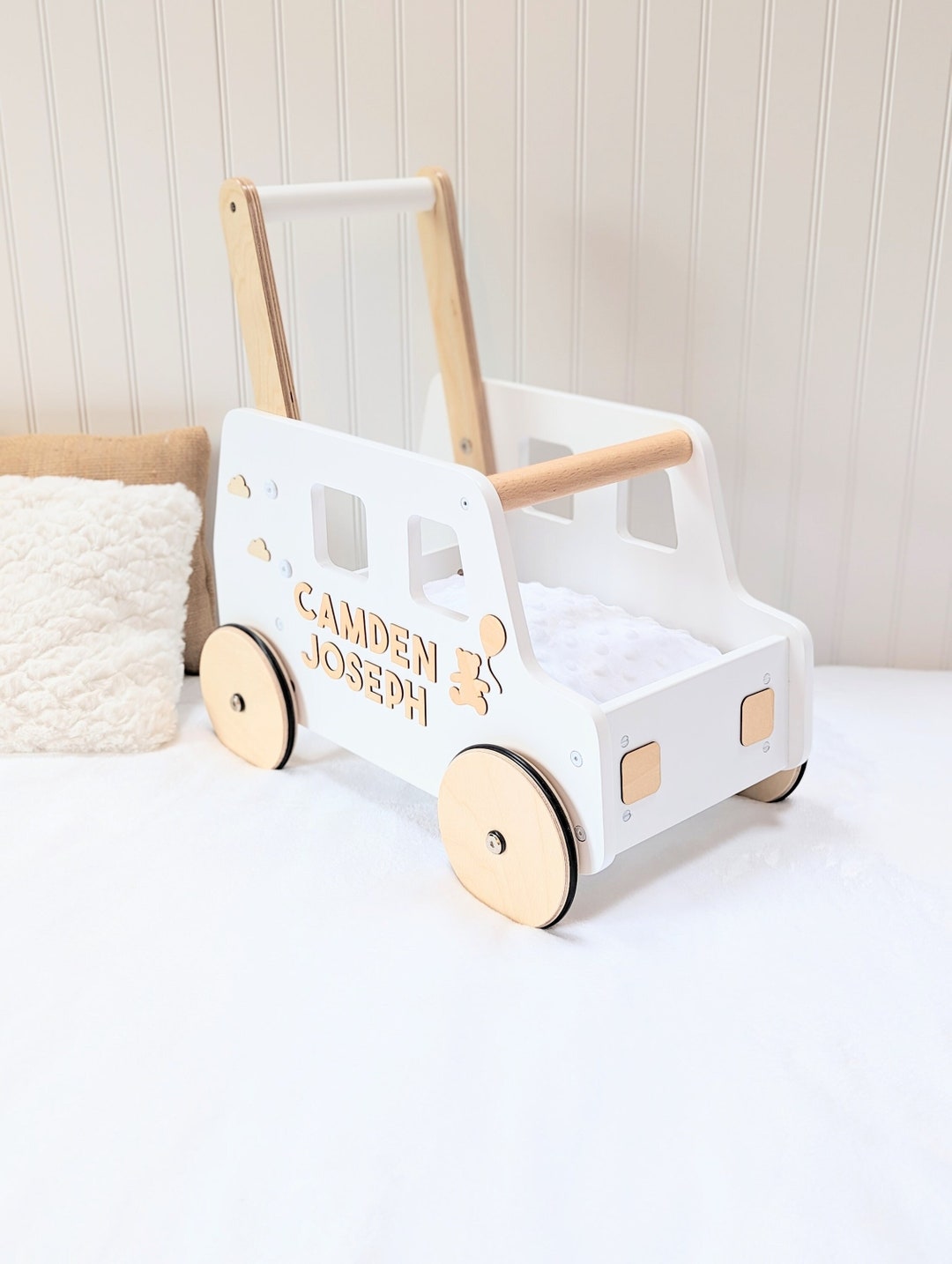 Push Car Baby Walker Wooden Push Truck Toddler Walker - Etsy