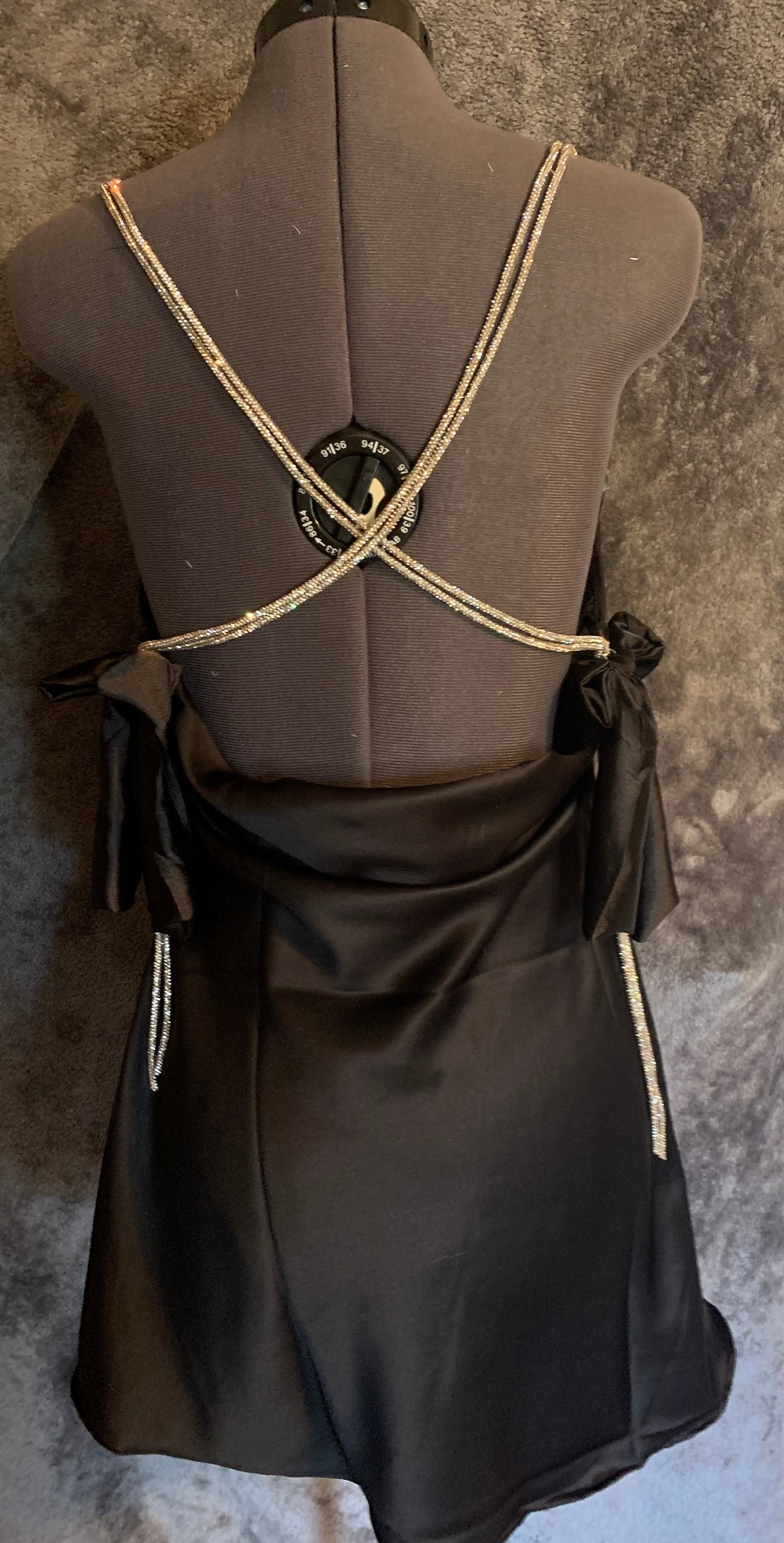 Silk Glitter Strap Dress - Etsy