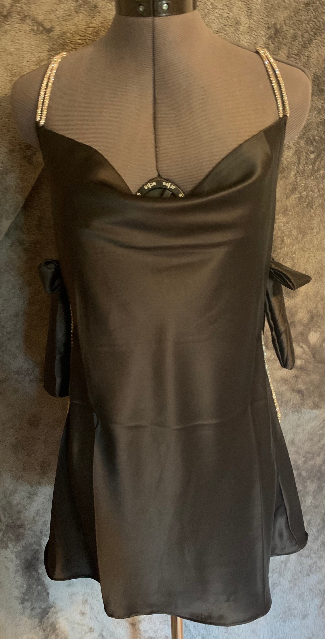 Silk Glitter Strap Dress - Etsy