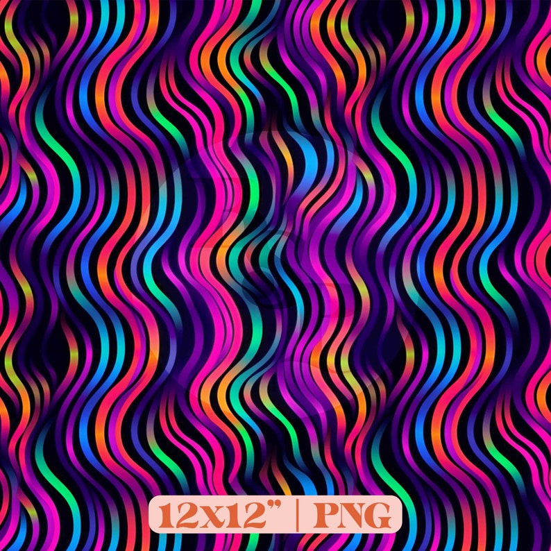 Neon Seamless Pattern, Stripes, Seamless File, Neon Seamless Pattern ...