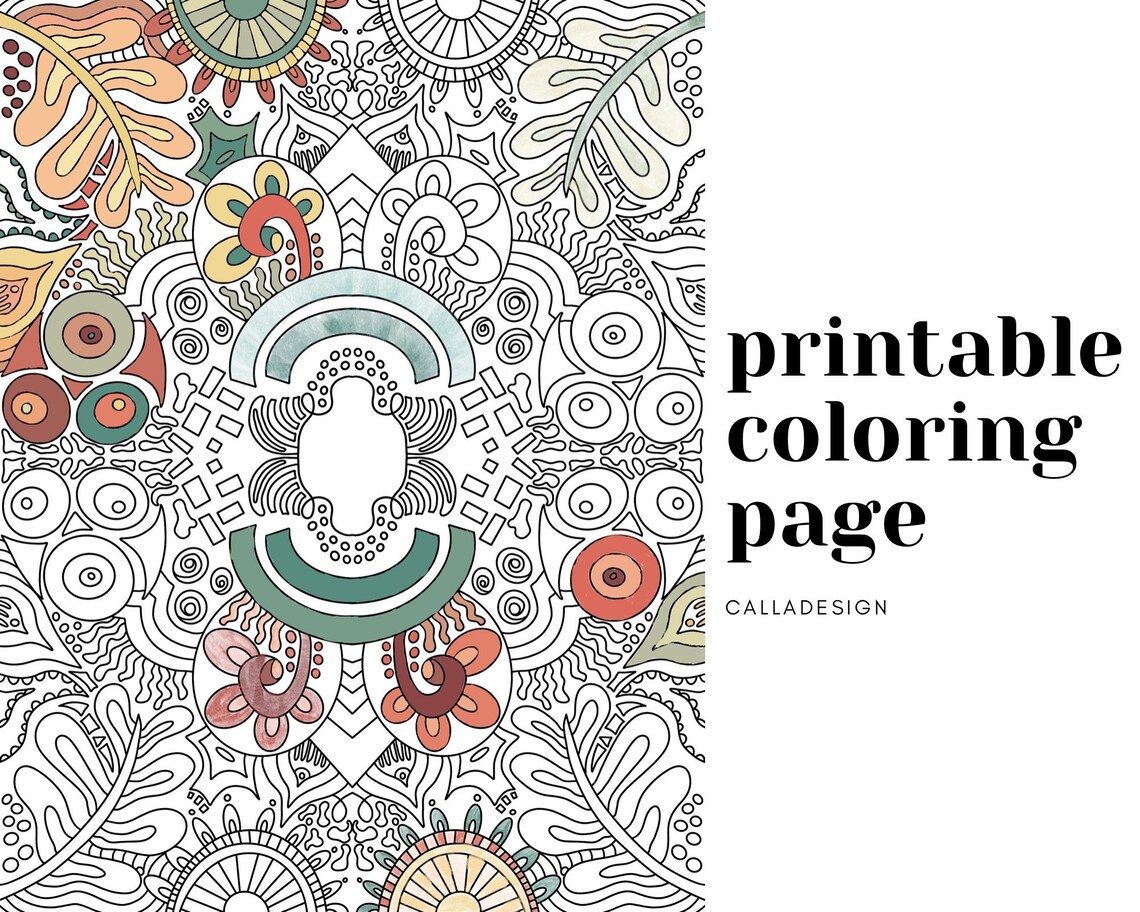 Coloring Page PDF Download and Printable - Etsy