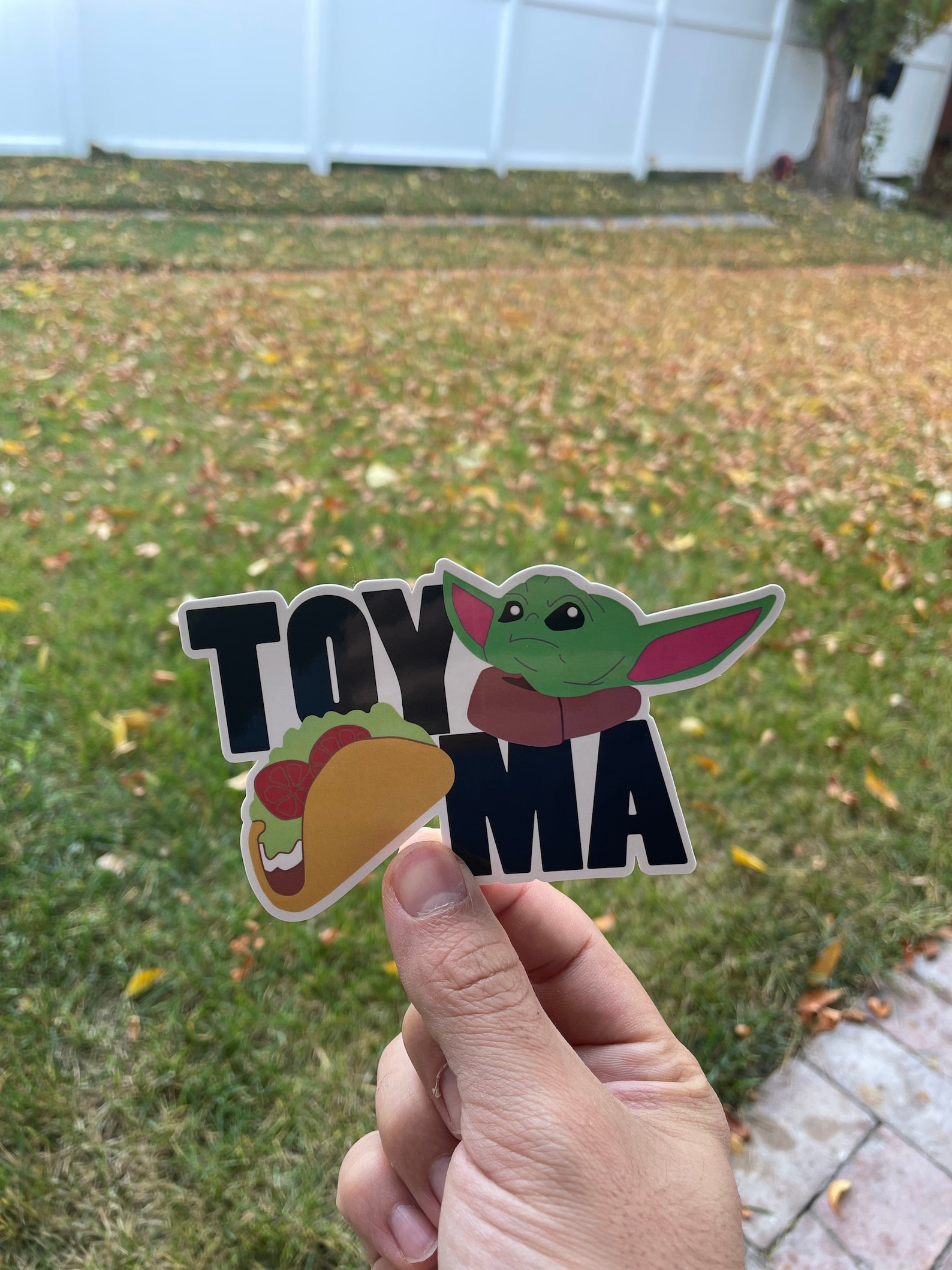 Toyota Tacoma Sticker, Tacoma, Decal for Tacoma, Baby Yoda Bumper ...