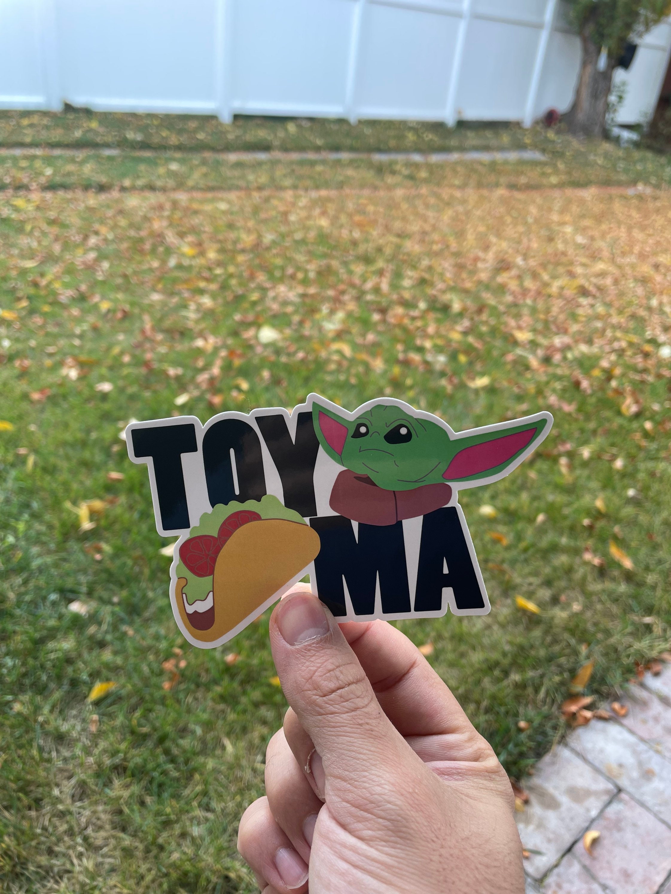 Toyota Tacoma Sticker, Tacoma, Decal for Tacoma, Baby Yoda Bumper ...